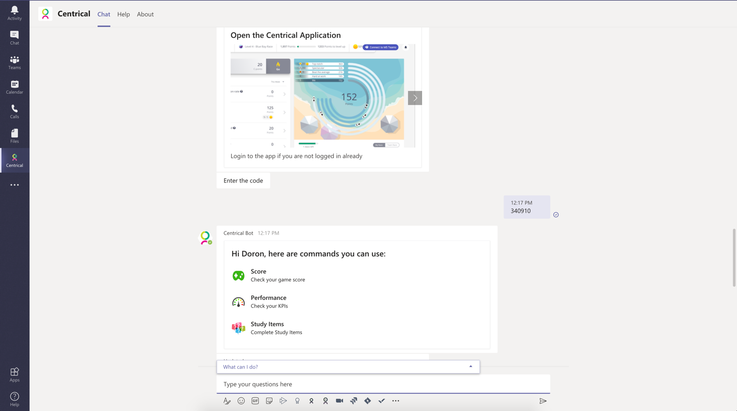 Centrical and MS Teams Help Page - Centrical
